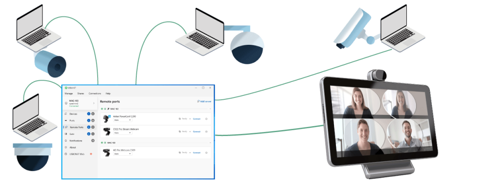 USB Camera over Ethernet | Share Webcam over Network